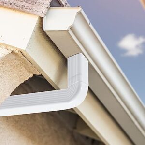 VYH Gutter Elbows 2x3,90 Degree Gutter Elbow, Downspout Elbow, 90 Gutter Elbow，Roofing Gutter Downspout Elbows (Style A)