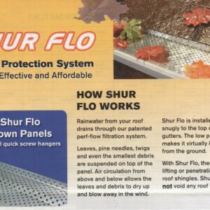 (200 feet) Shur Flo X Leaf Guard Gutter Protector for 5" K-Style Gutters. White Aluminum. 50 Panels x 4.00' Each.