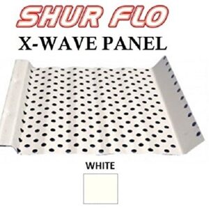 (200 feet) Shur Flo X Leaf Guard Gutter Protector for 5" K-Style Gutters. White Aluminum. 50 Panels x 4.00' Each.