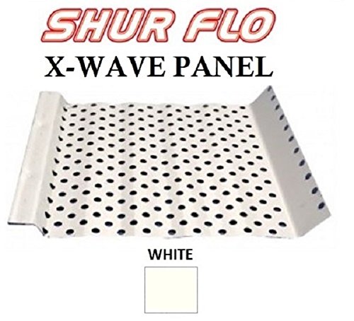 (200 feet) Shur Flo X Leaf Guard Gutter Protector for 5" K-Style Gutters. White Aluminum. 50 Panels x 4.00' Each.