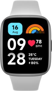 xiaomi redmi watch 3 active smart watch fitness tracker with 100 sport modes, blood oxygen heart rate sleep monitor, bluetooth phone call watch for iphone android, grey