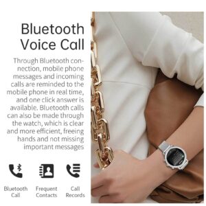 Smart Watch for Women Bluetooth Call Ladies Smartwatch 1.32" Diamond 100+ Watch Dials Sleep Tracker for Android iOS Phones