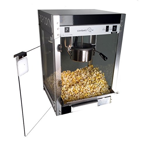 Paragon Contempo Pop 4 Ounce Popcorn Machine for Professional Concessionaires Requiring Commercial Quality High Output Popcorn Equipment, Black, (1104220)