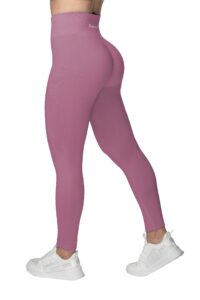 sunzel scrunch butt lifting leggings women high waisted seamless workout leggings gym tights tummy control yoga pants bordeaux