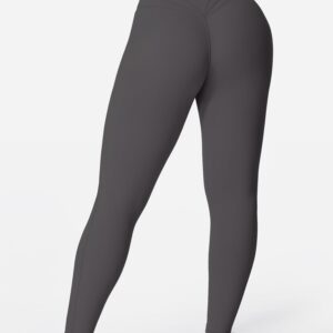 YEOREO Grace Workout Leggings for Women Butt Lifting Tummy Control High Waist Gym Yoga Compression Pants Dark Grey M