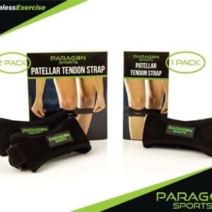 Paragon Sports Patella Knee Strap for Running, Fitness, Stairs Climbing/Adjustable Patellar Tendon Support Band for Basketball, Athletics Pain Relief Brace for Jumper's Knee and Chondromalacia