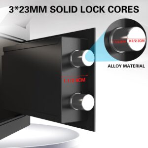 2 Cub Security Business Safe and Lock Box with Digital Keypad,Drop Slot Safes with Front Load Drop Box for Money and Mail,Business