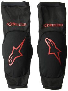 alpinestars men's paragon plus elbow protector, black red, small