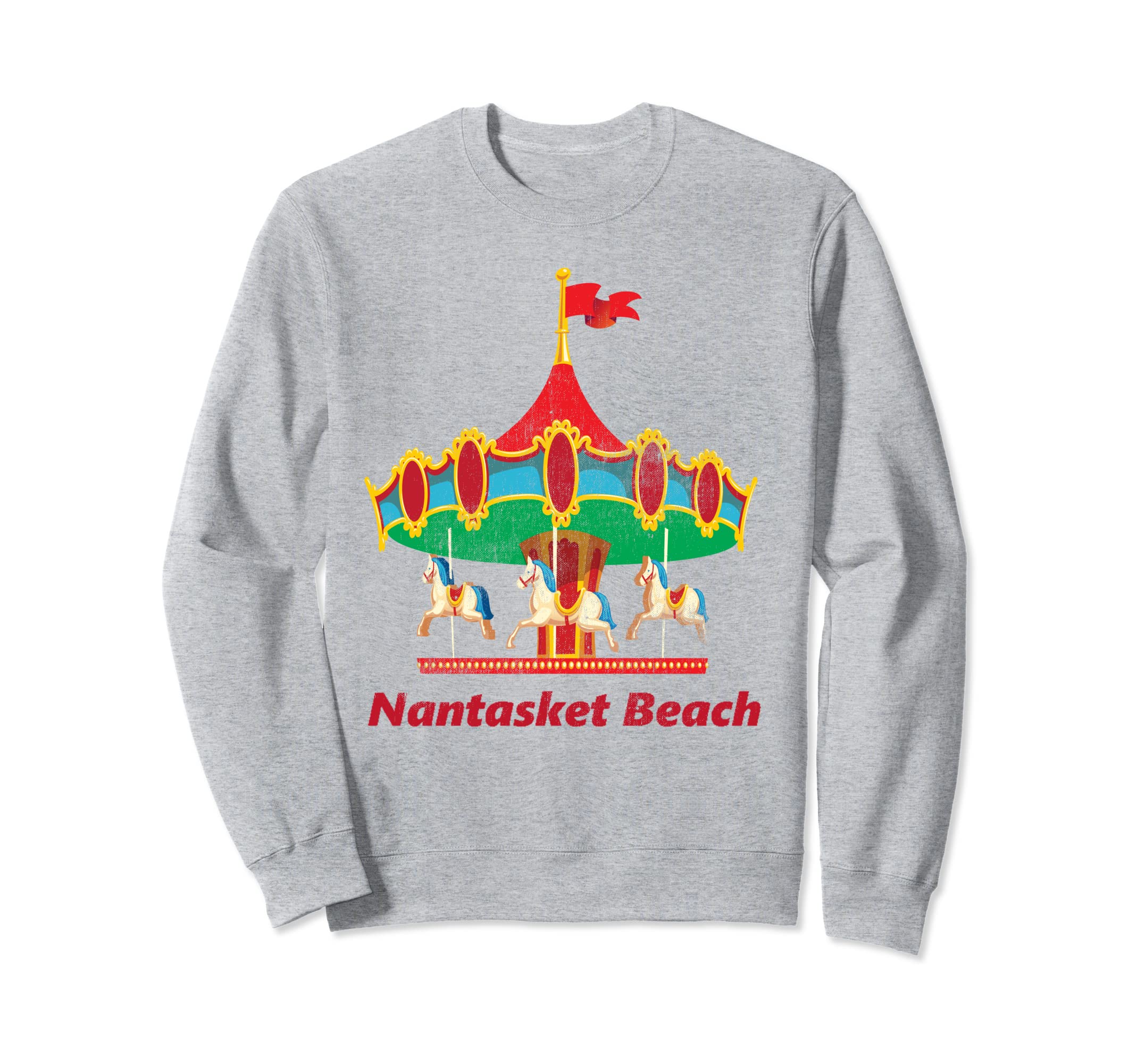 Nantasket Beach Hull Massachusetts Paragon Park Carousel Sweatshirt