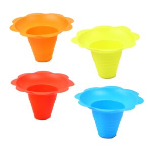 Paragon - Manufactured Fun 8-Ounce SNO-Cone Flower Drip Tray Cups, Multicolor, 100-Cup Case