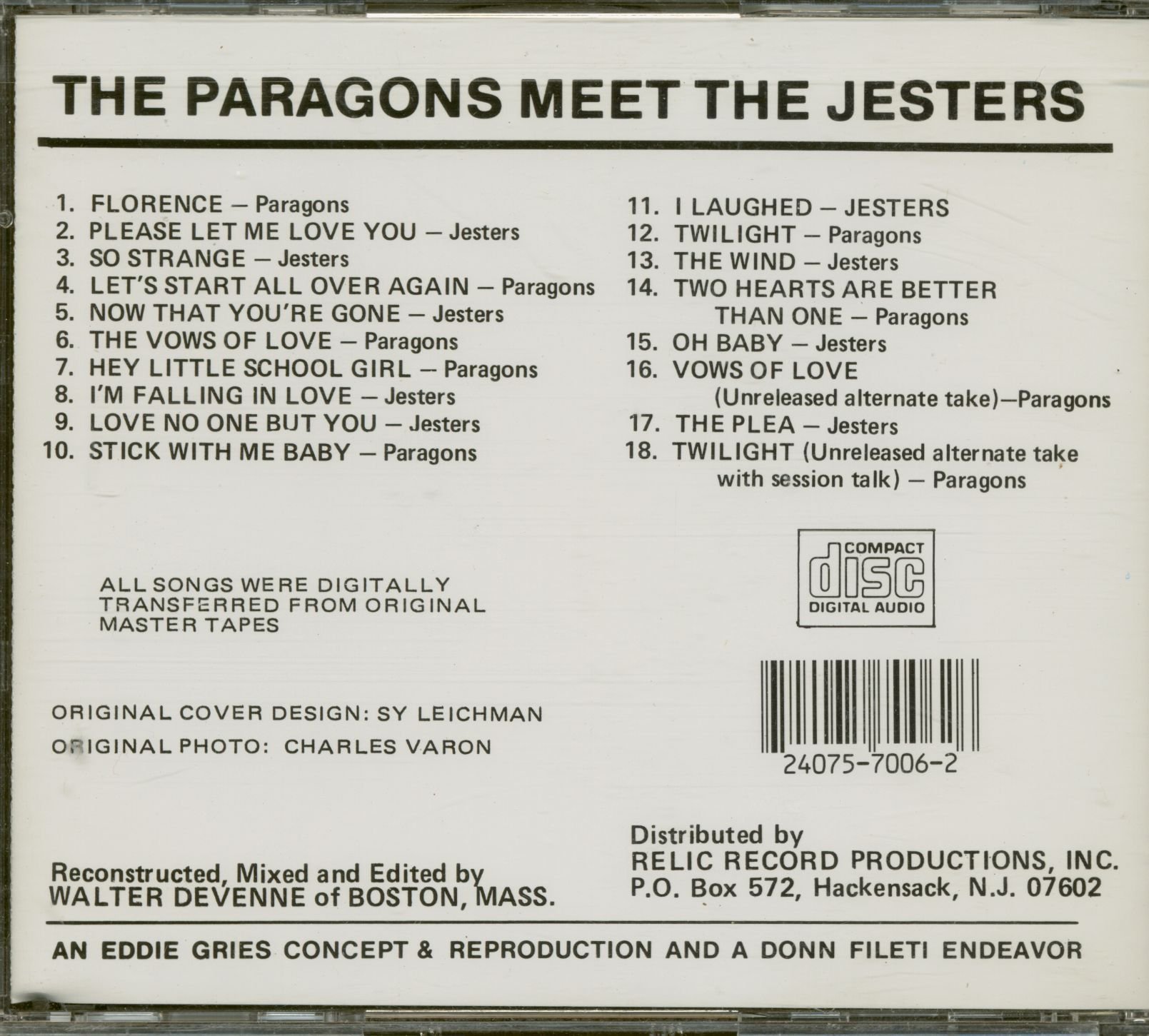 The Paragons Meet the Jesters