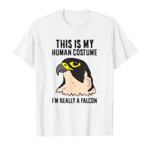 Falcon Costume This Is My Human Costume I'm Really A Falcon T-Shirt