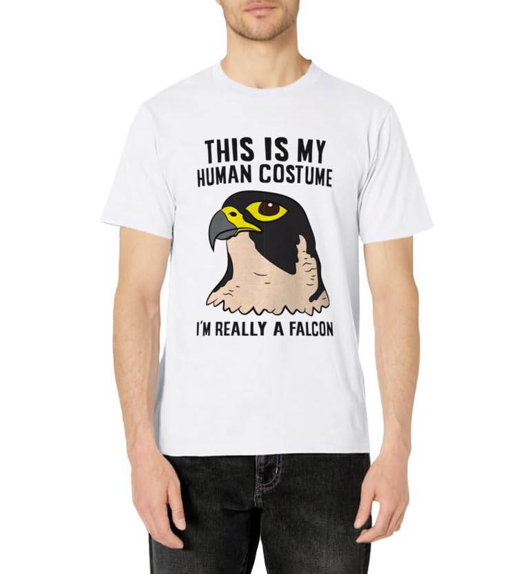 Falcon Costume This Is My Human Costume I'm Really A Falcon T-Shirt