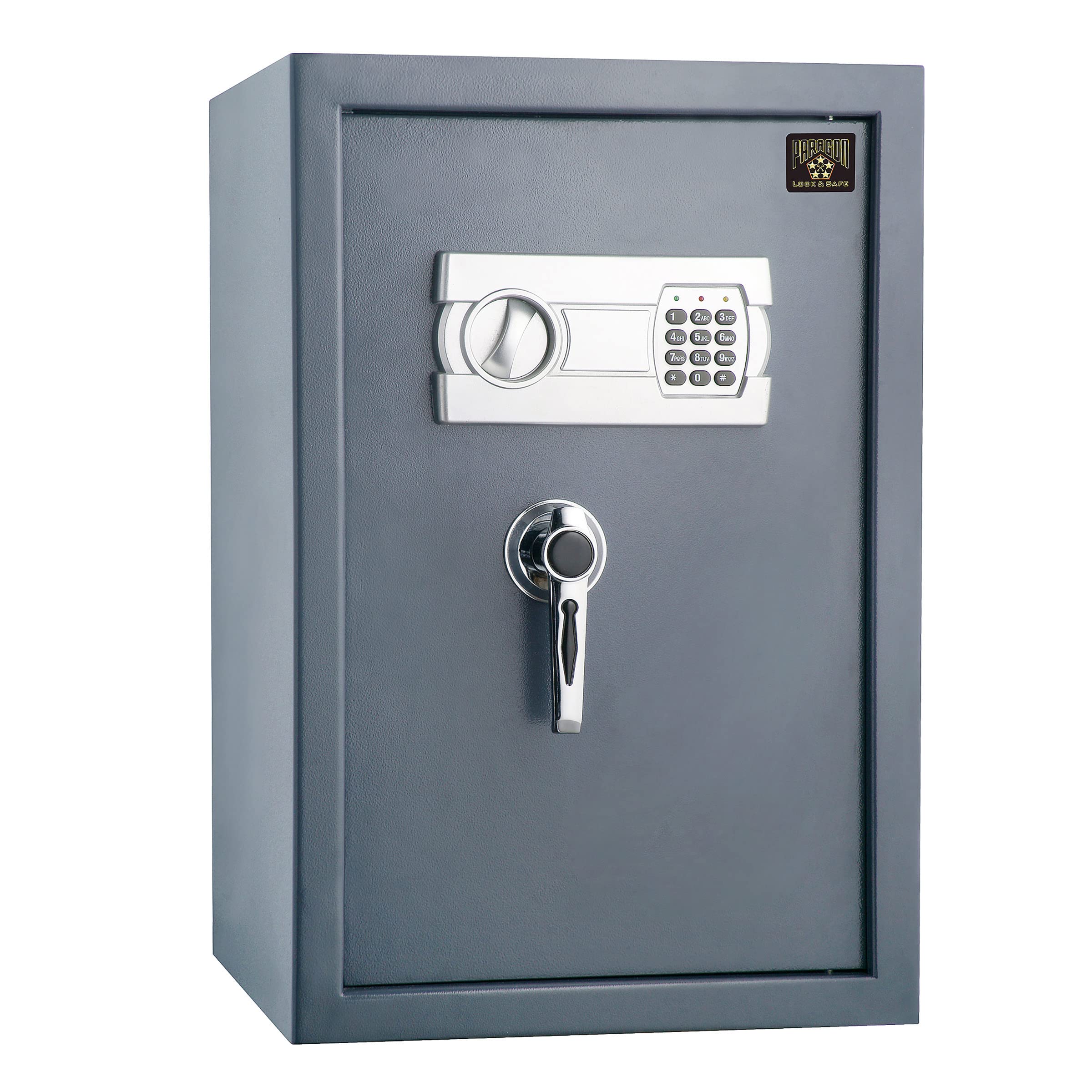 Digital Safe - Home or Office Locked Box for Money, Handguns, Jewelry, and Important Documents by Paragon Safes (Dark Gray)