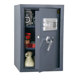 Digital Safe - Home or Office Locked Box for Money, Handguns, Jewelry, and Important Documents by Paragon Safes (Dark Gray)