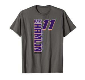 nascar - denny hamlin - vertical carbon fiber t-shirt