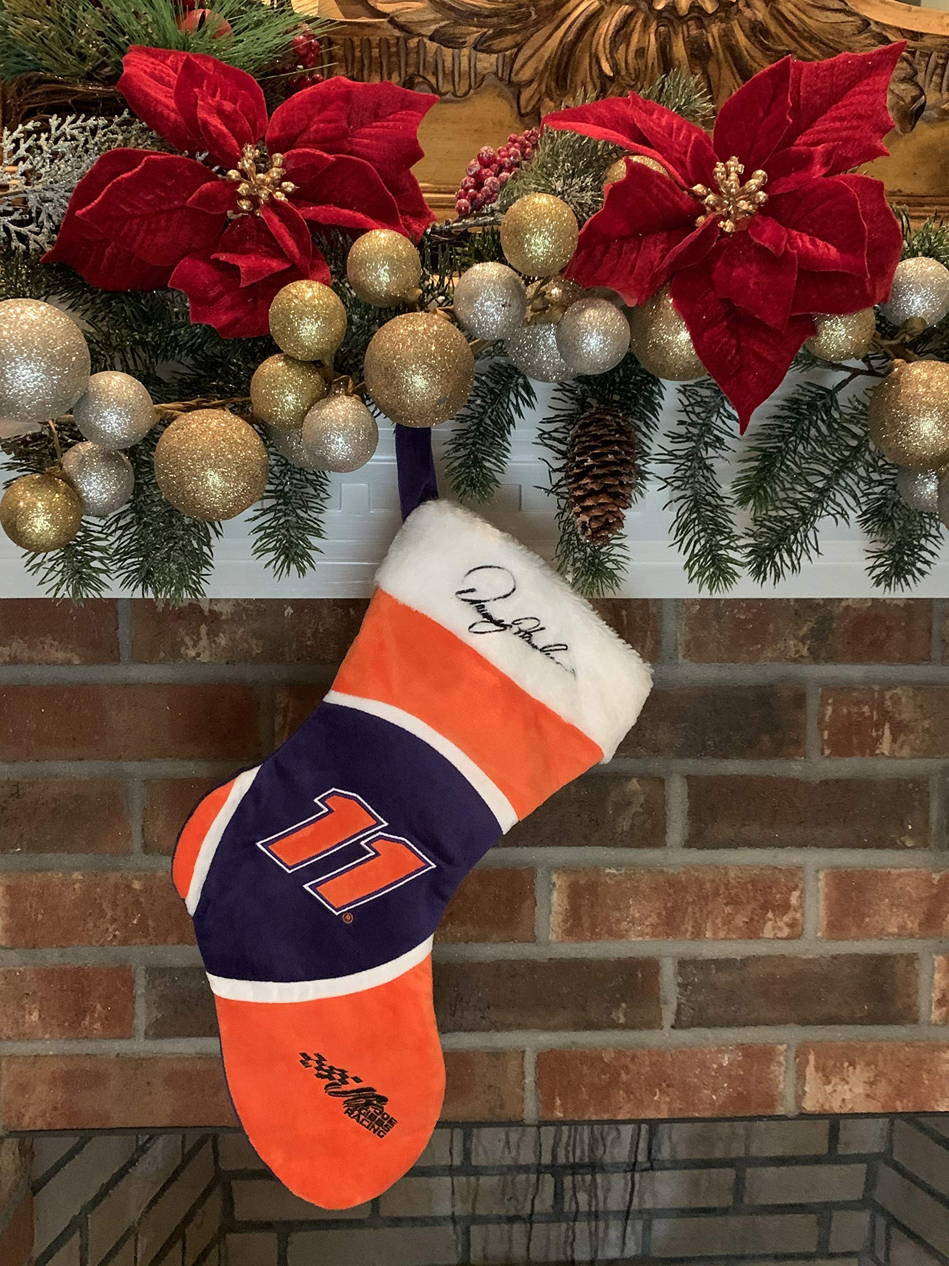 FOCO NASCAR Christmas Stocking - Limited Edition Holiday Stocking - Represent Racing with Officially Licensed NASCAR Holiday Fan Gear (#11 Denny Hamlin)