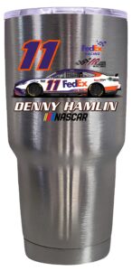 r and r imports nascar #11 denny hamlin 24 oz stainless steel tumbler car design (stainless steel)