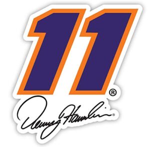 r and r imports, inc denny hamlin #11 4" round kiss cut decal new for 2020