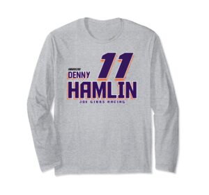 nascar - denny hamlin - carbon fiber long sleeve t-shirt