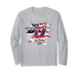 nascar - denny hamlin - fireworks long sleeve t-shirt