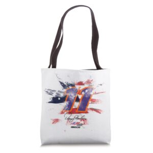 nascar - denny hamlin - fireworks tote bag