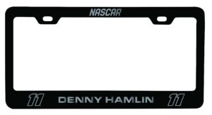 denny hamlin # 11 nascar etched license plate frame black new for 2021