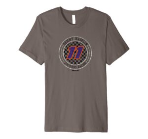 nascar - denny hamlin - checkered circle premium t-shirt