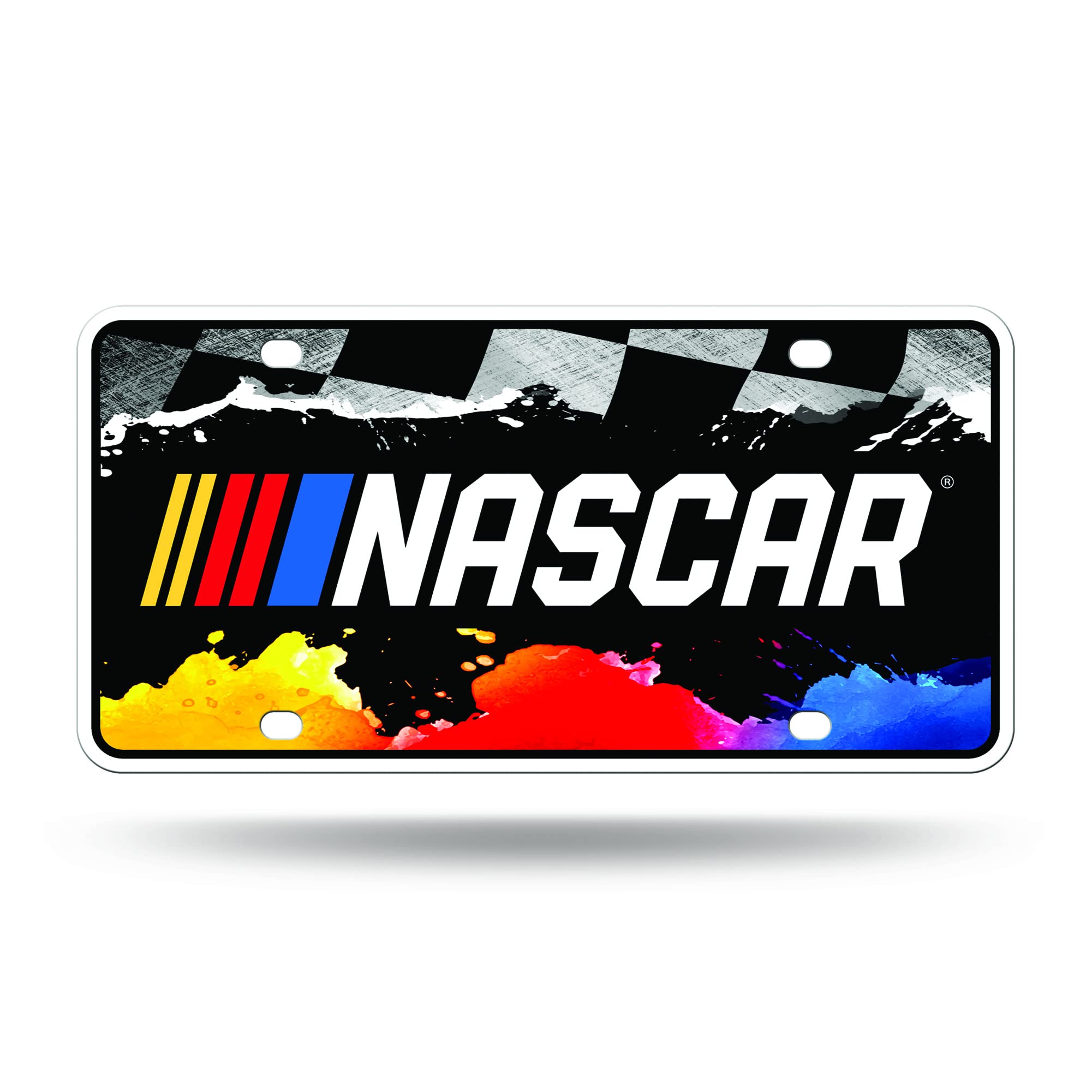 Rico Industries NASCAR Logo Metal Auto Tag 8.5" x 11" - Great for Truck/Car/SUV