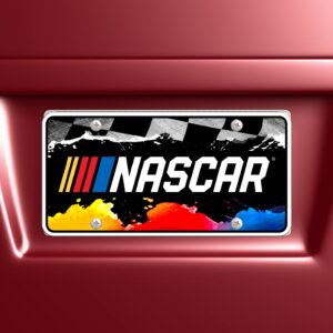 Rico Industries NASCAR Logo Metal Auto Tag 8.5" x 11" - Great for Truck/Car/SUV