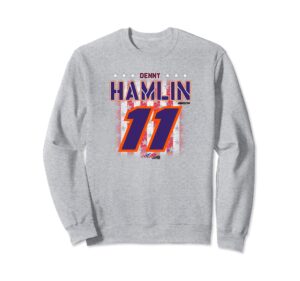 nascar - denny hamlin - flag sweatshirt