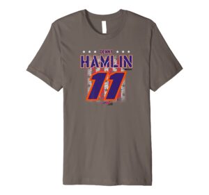 nascar - denny hamlin - flag premium t-shirt