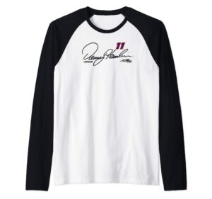 nascar - denny hamlin - signature raglan baseball tee