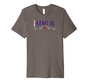 nascar - denny hamlin - racing flags premium t-shirt