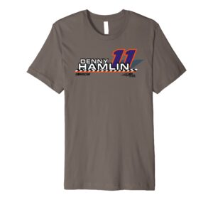 nascar - denny hamlin - drop shadow premium t-shirt