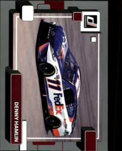 2023 donruss racing silver #124 denny hamlin fedex express/joe gibbs racing/toyota cars official nascar trading card (stock photo shown, near mint to mint condition)