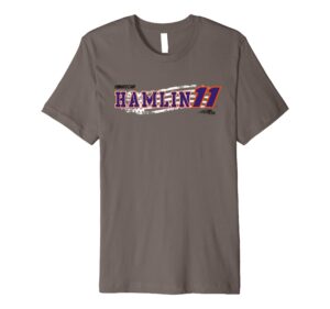 nascar - denny hamlin - waving flag premium t-shirt