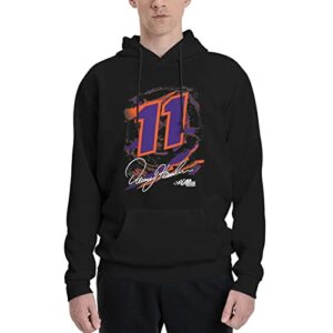 asfrsh denny hamlin 11 men's pullover hoodie sweatshirt t-shirt hooded sportswear tracksuit long sleeve casual with pocket black