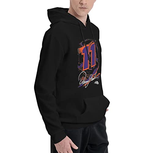 ASFRSH Denny Hamlin 11 Men's Pullover Hoodie Sweatshirt T-Shirt Hooded Sportswear Tracksuit Long Sleeve Casual with Pocket Black