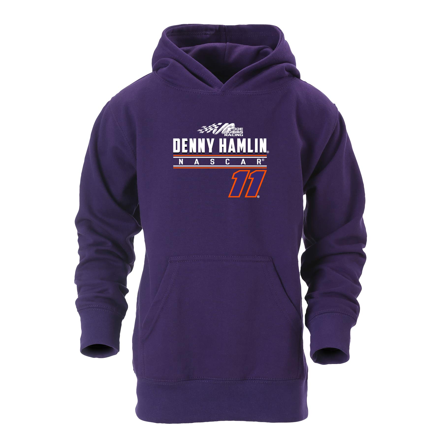 Ouray Sportswear NASCAR Youth Go-To Hood Denny Hamlin, Purple, Small