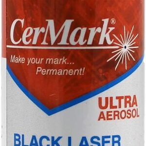 CerMark Ultra Laser Marking Aerosol, Improve Lasered Work, All In One High Performance Laser Marketing Aerosol For Metal, (2-Pack), 2 Oz