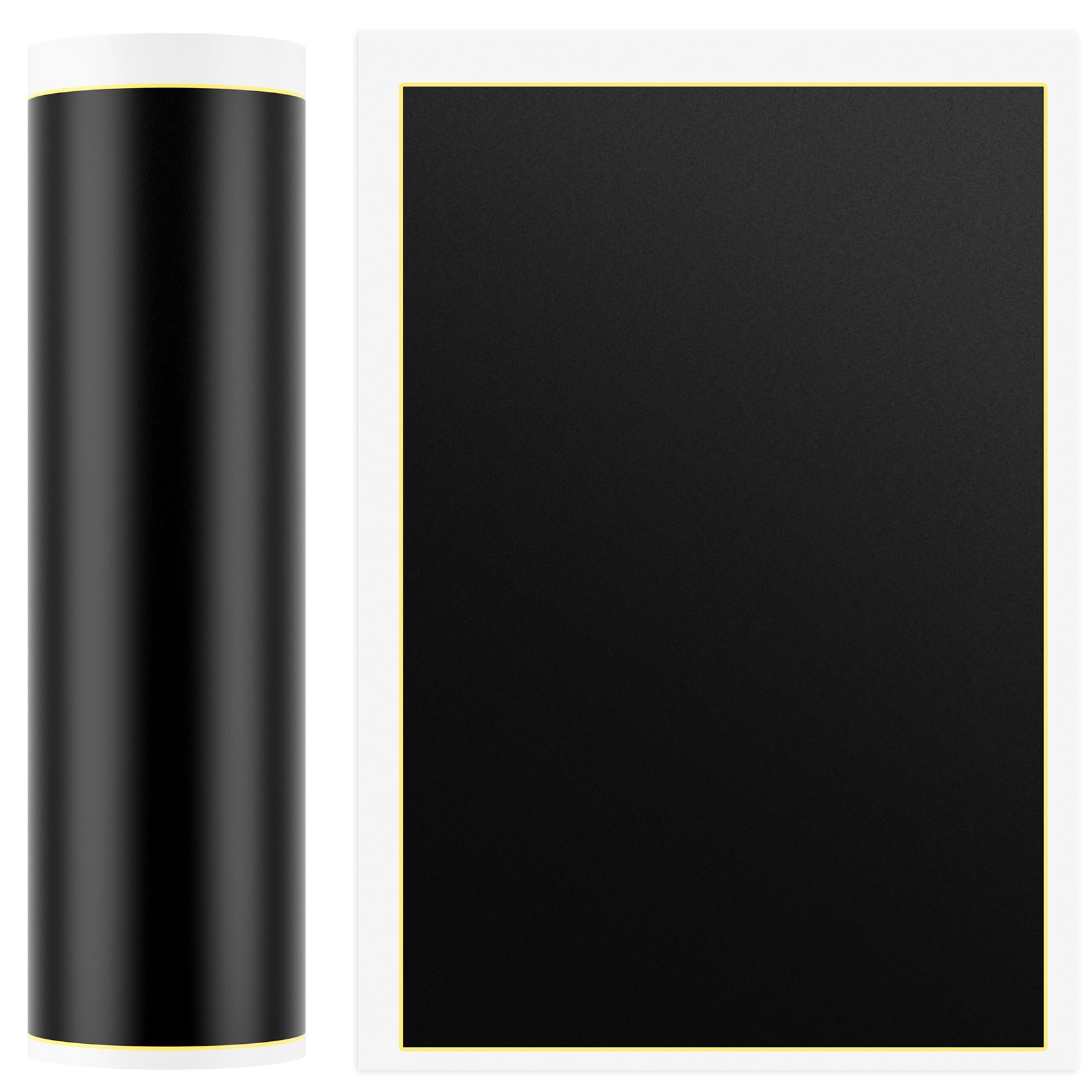 Isslly 2 PCS Black Laser Engraving Marking Paper, Laser Color Engraving Paper for Metal, Ceramics