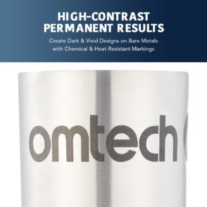 OMTech Laser Marking Spray, 13oz Aerosol Black CO2 Spray for Laser Engraving Metal, Laser Ink for Aluminum Stainless Steel Brass,Metal Laser Marking Fluid for CO2 Laser Engravers