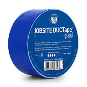 ipg 6720blu jobsite ductape, colored duct tape, 1.88" x 20 yd, blue (single roll)