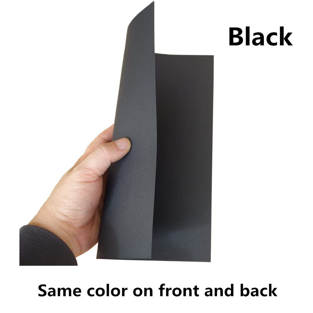 Baisunt 20 Sheets Black Cardstock 250GSM/92lb Thick Blank Craft Paper for DIY Art Project, Scrapbook, Cards and Invitations Making(8.5 x 11 Inches)