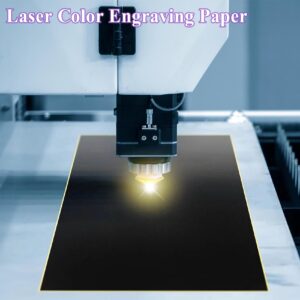 4 Pieces Black Laser Engraving Marking Paper 39x27CM Engraving Color Paper Laser Marking Paper for Ceramics Glass Metal Laser Cutting and Engraving