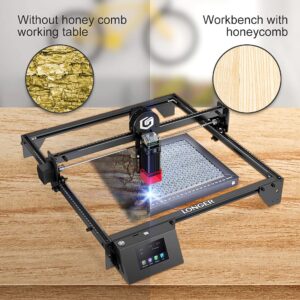 Longer Honeycomb Working Table, Soulmate for Engraver, Honeycomb Working Panel Set for RAY5, Fast Heat Dissipation and Desktop-Protecting, Compatible with All Laser engraver machine,11.8"x 7.8"x 0.86"