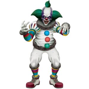 beistle cardstock paper jointed creepy clown halloween decorations for home, office, or haunted house party supplies