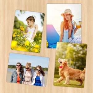 10 Pcs Aluminum Sublimation Photo Blanks, Heat Press Metal Sign Blanks Wall Poster Frame Blank in 2 Size (6x8 inch and 8x10 inch), Sublimation Picture Blanks for Personalized Gifts and Decorations