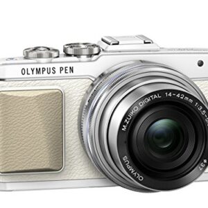 Olympus PEN Lite E-PL7 (White) with 14-42mm F3.5-6.3 EZ Lens (Silver) - International Version (No Warranty)